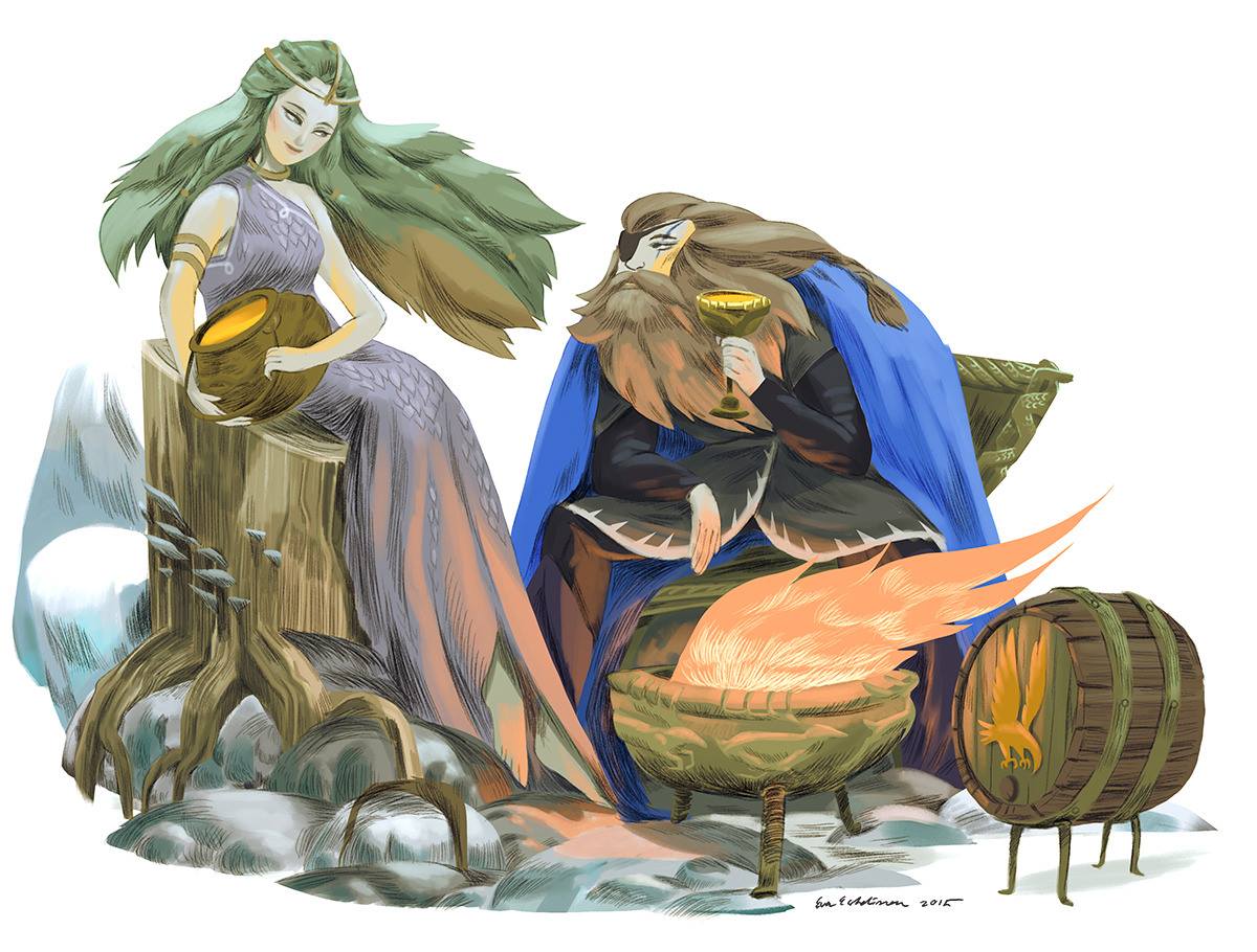 Chuyện thần Odin giả làm anh nông dân lừa nàng Gunnlod và cái kết ...